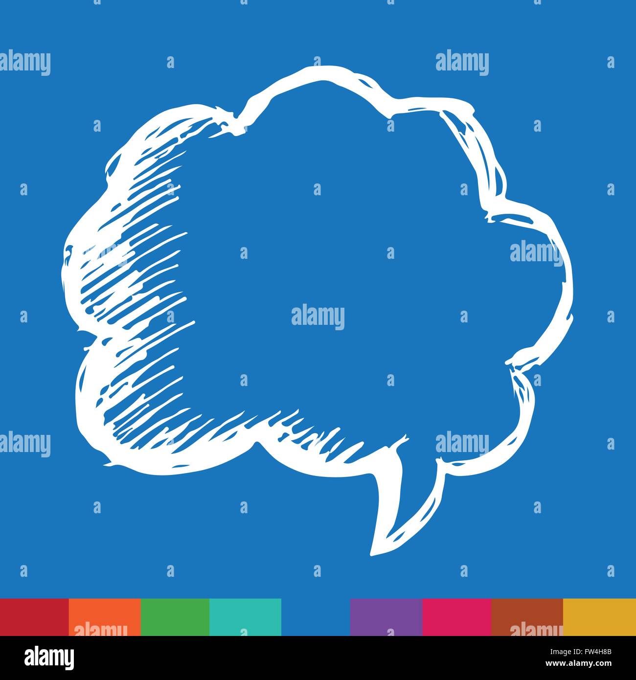 Hand drawn bubble speech Illustration symbol design Stock Vector Image ...