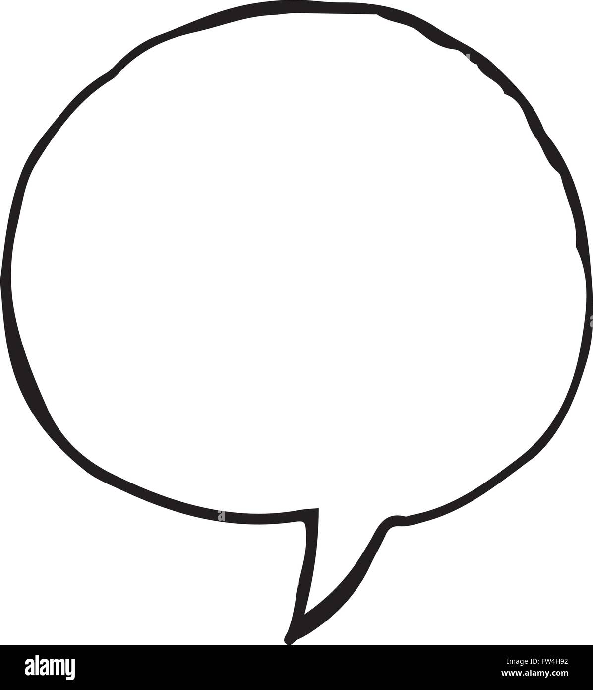 Hand drawn bubble speech Illustration symbol design Stock Vector Image ...