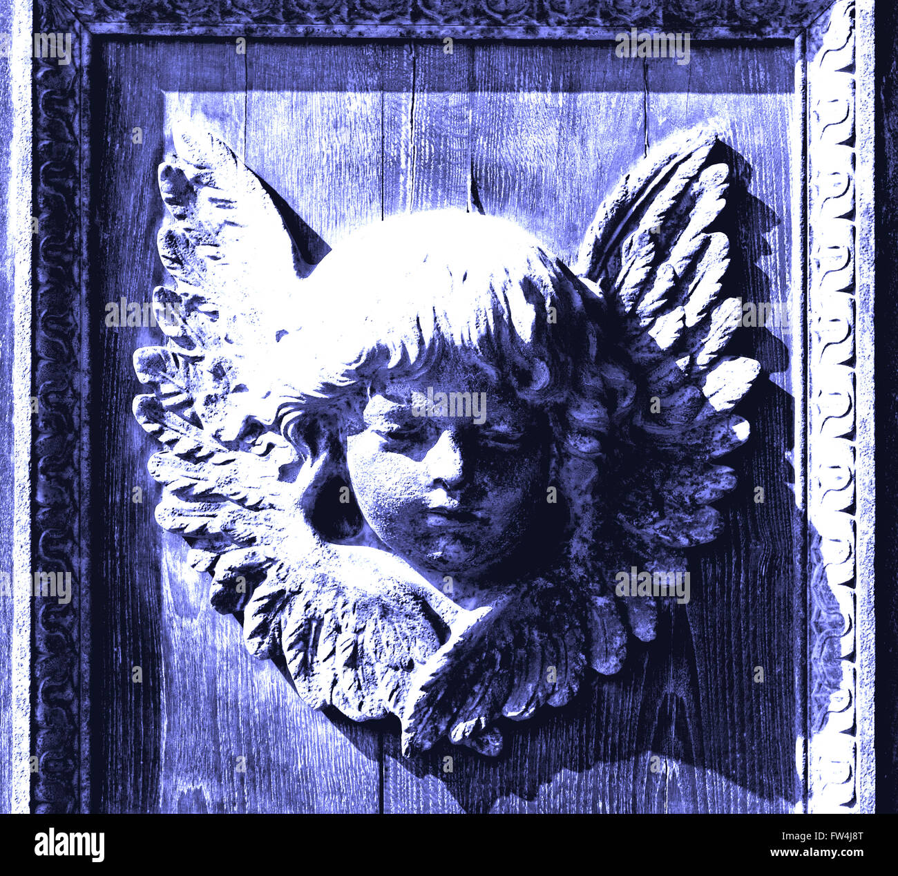 abstract angel texture of a brown antique wooden old door Stock Photo ...