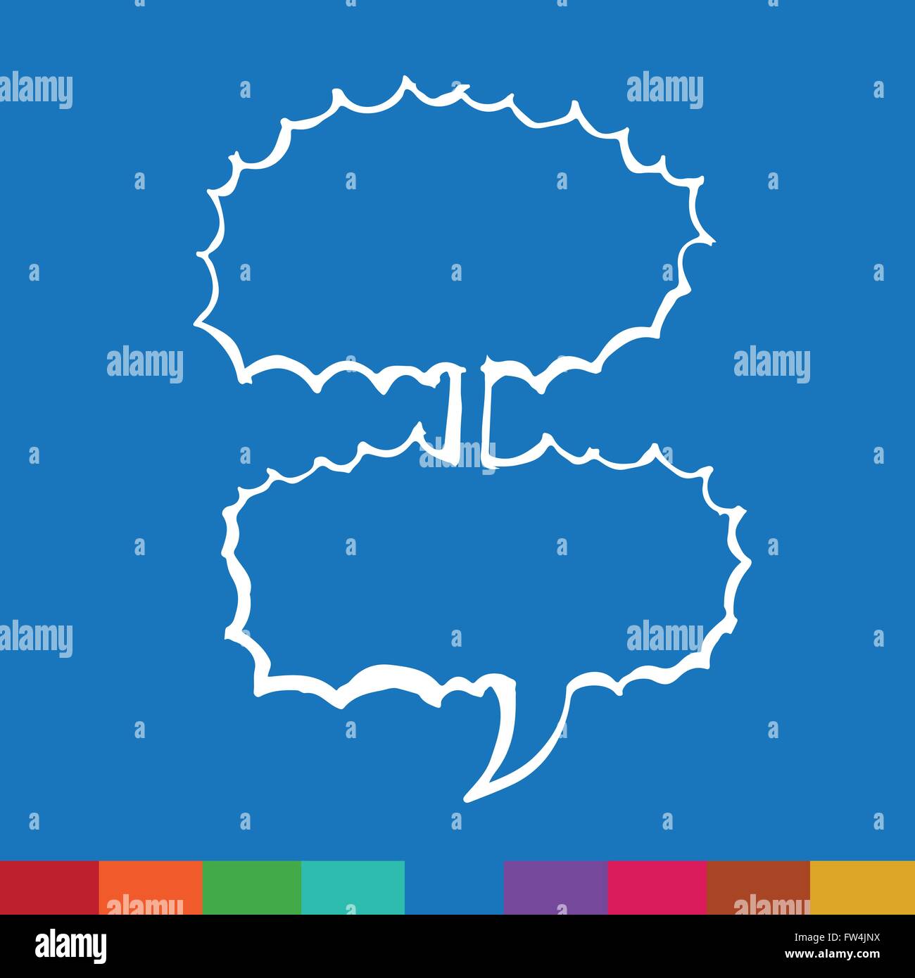 Hand drawn bubble speech Illustration symbol design Stock Vector Image ...