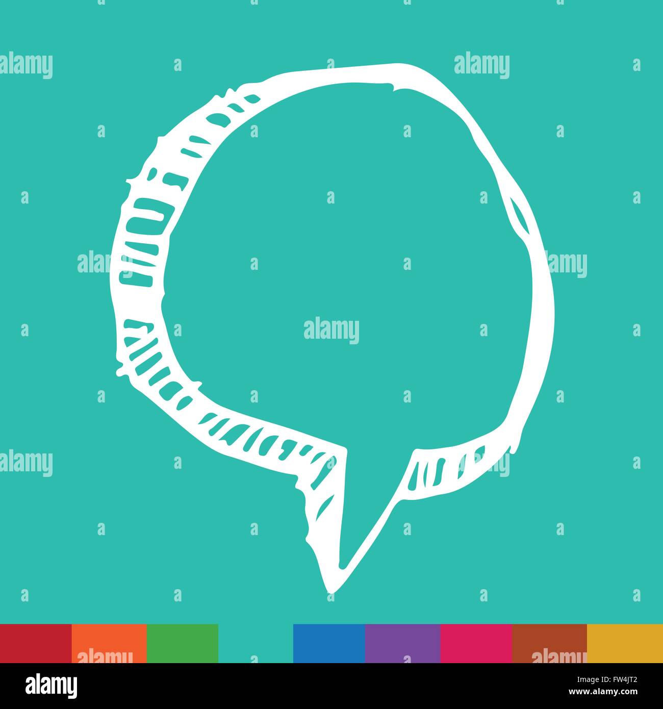 Hand drawn bubble speech Illustration symbol design Stock Vector Image ...