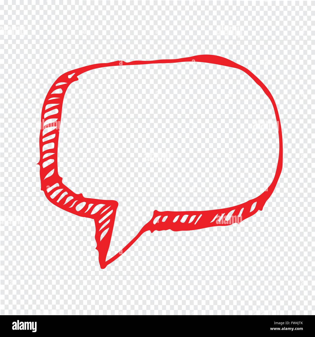 Hand drawn bubble speech Illustration symbol design Stock Vector Image ...