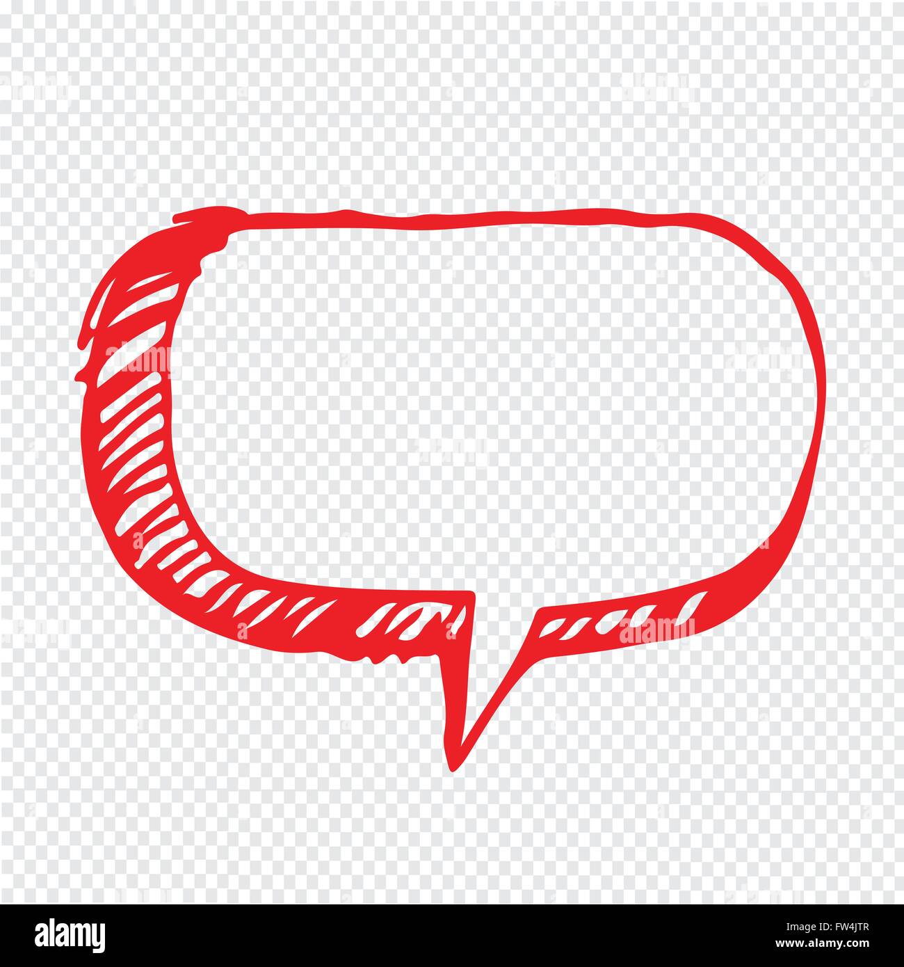 Hand drawn bubble speech Illustration symbol design Stock Vector Image ...