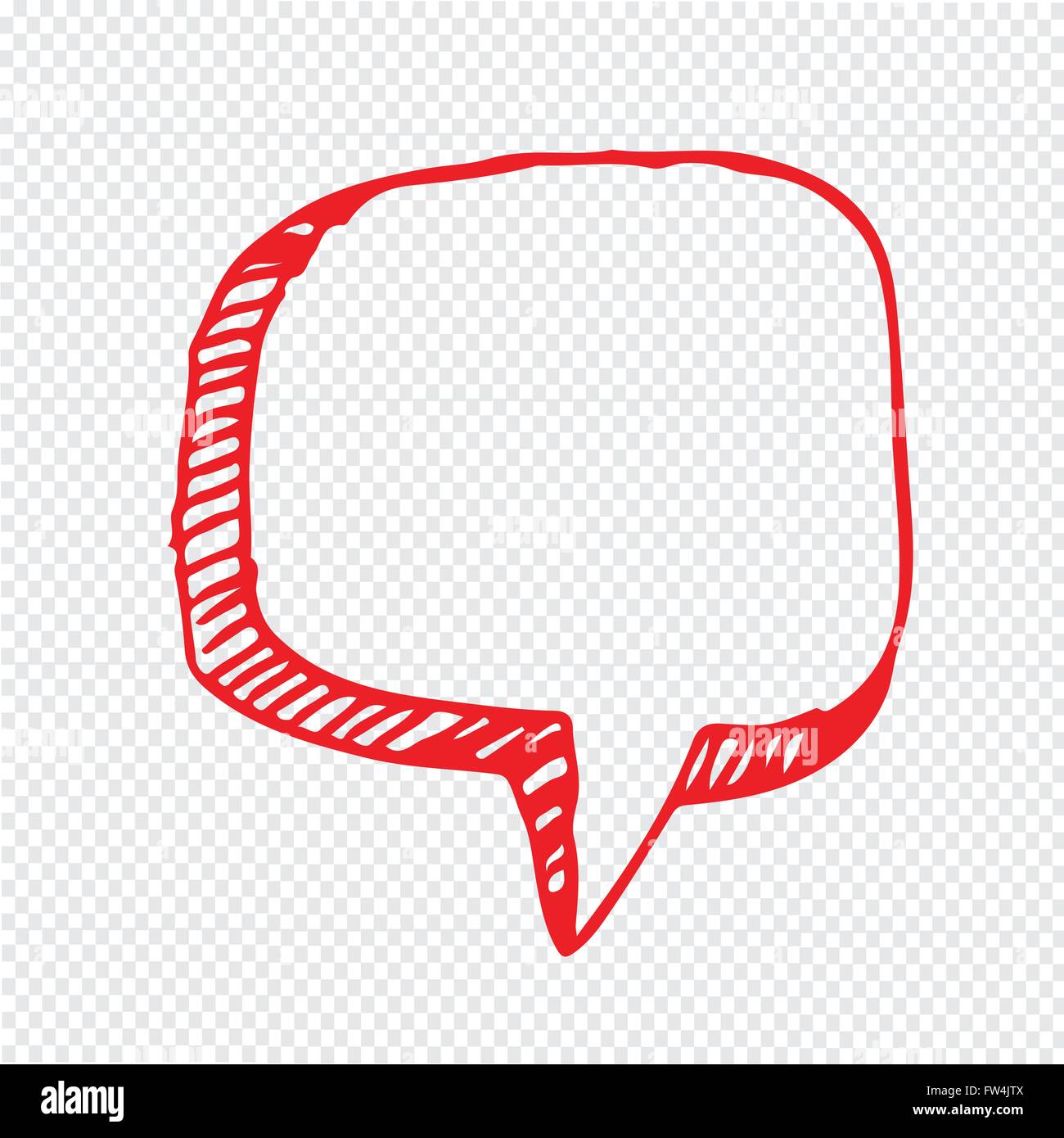 Hand drawn bubble speech Illustration symbol design Stock Vector Image ...