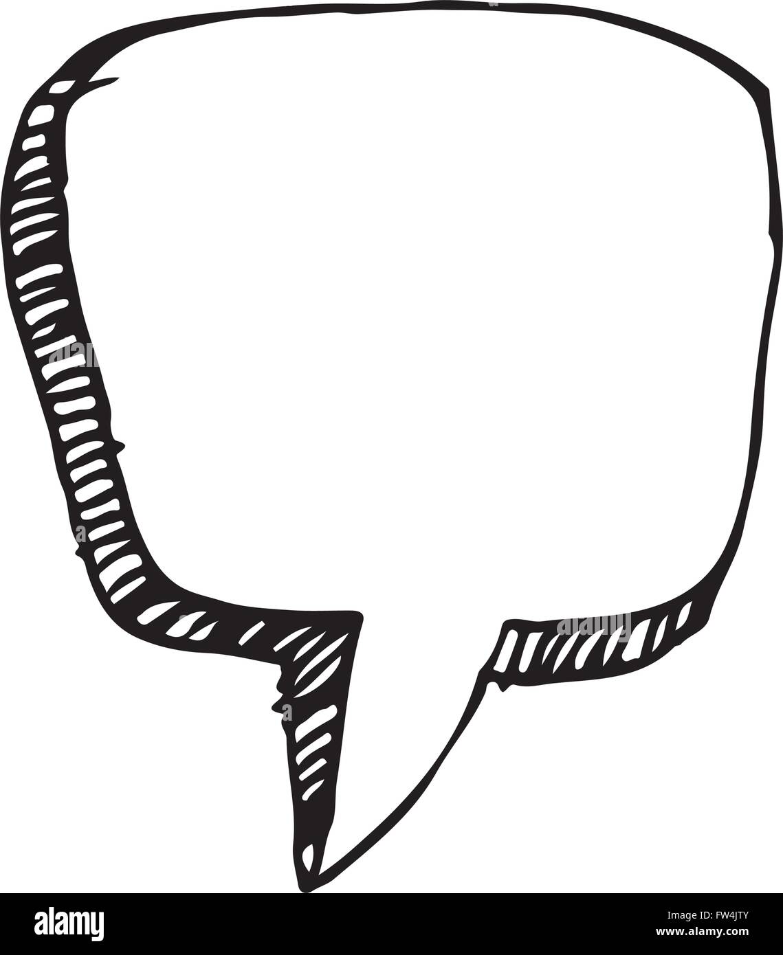 Hand drawn bubble speech Illustration symbol design Stock Vector Image ...