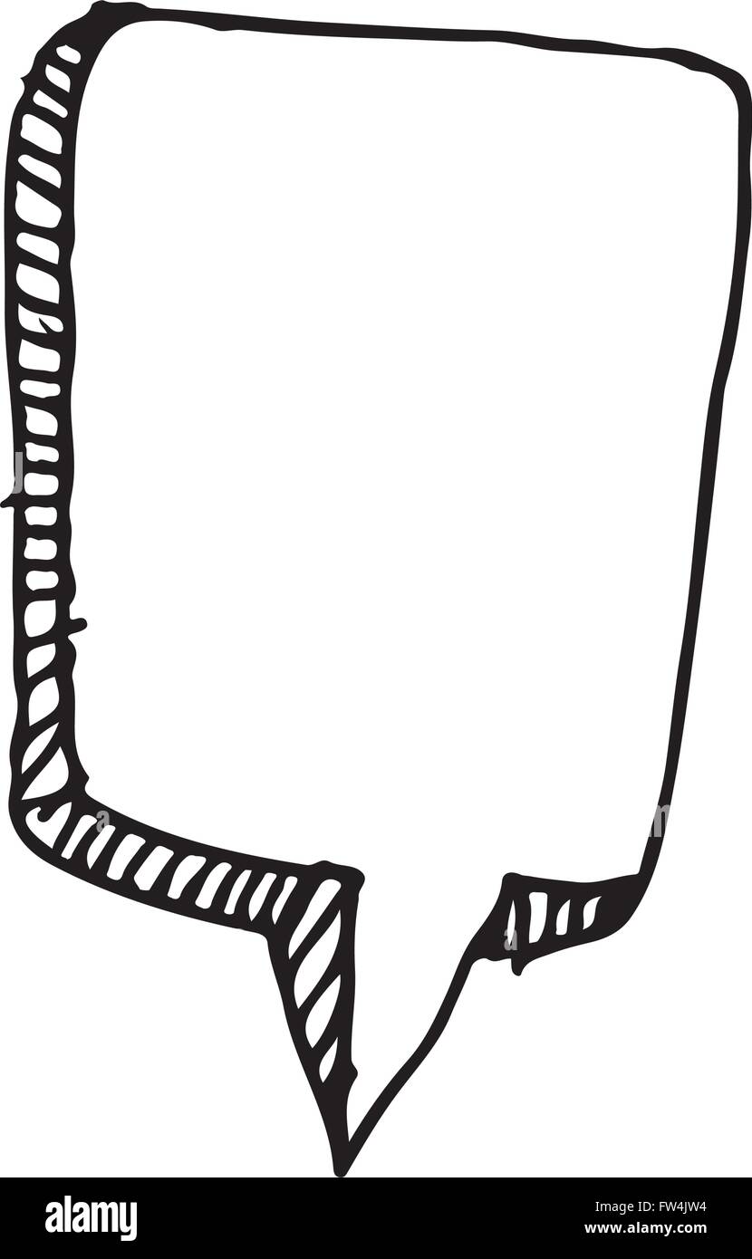 Hand drawn bubble speech Illustration symbol design Stock Vector Image ...