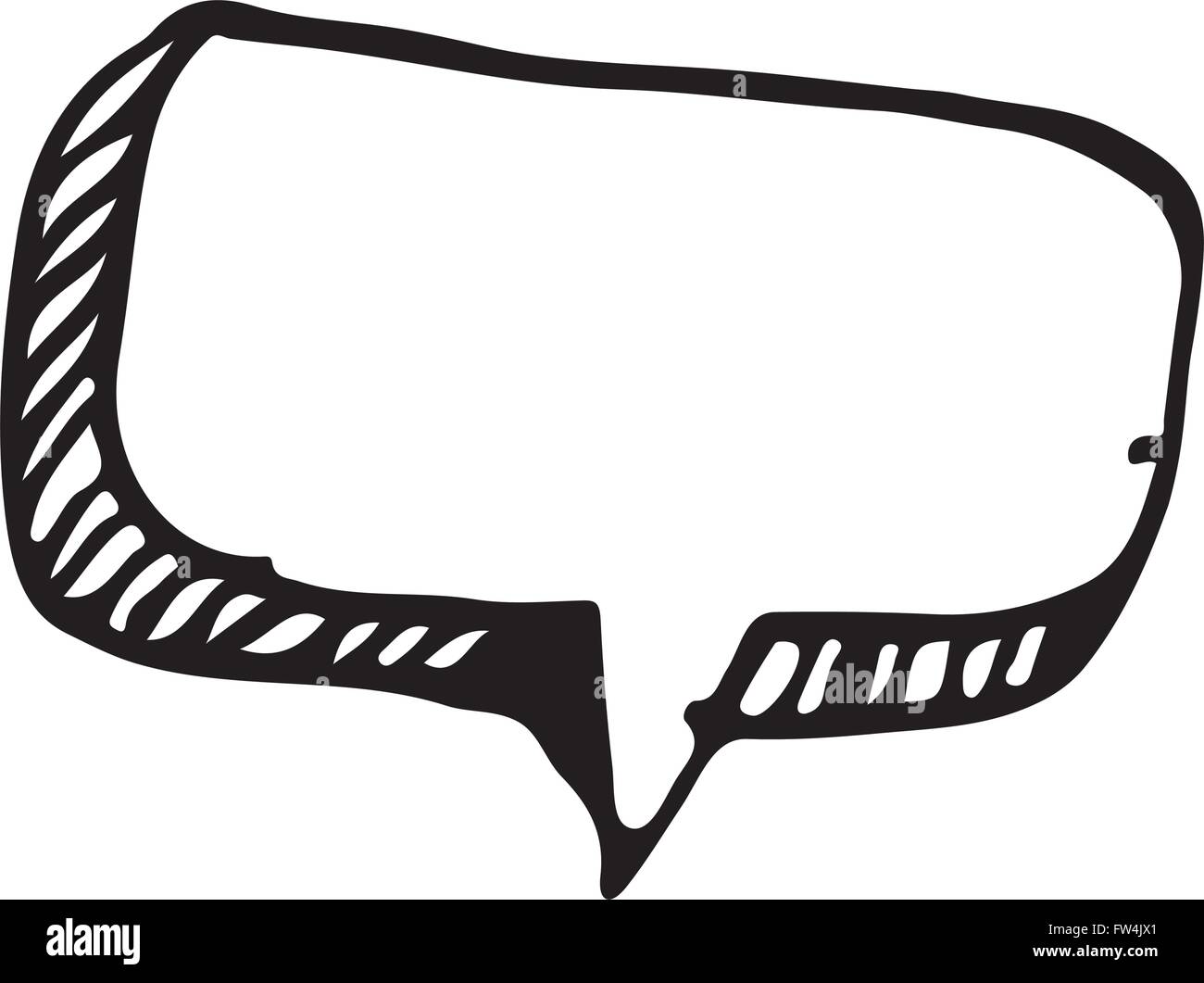 Hand drawn bubble speech Illustration symbol design Stock Vector Image ...