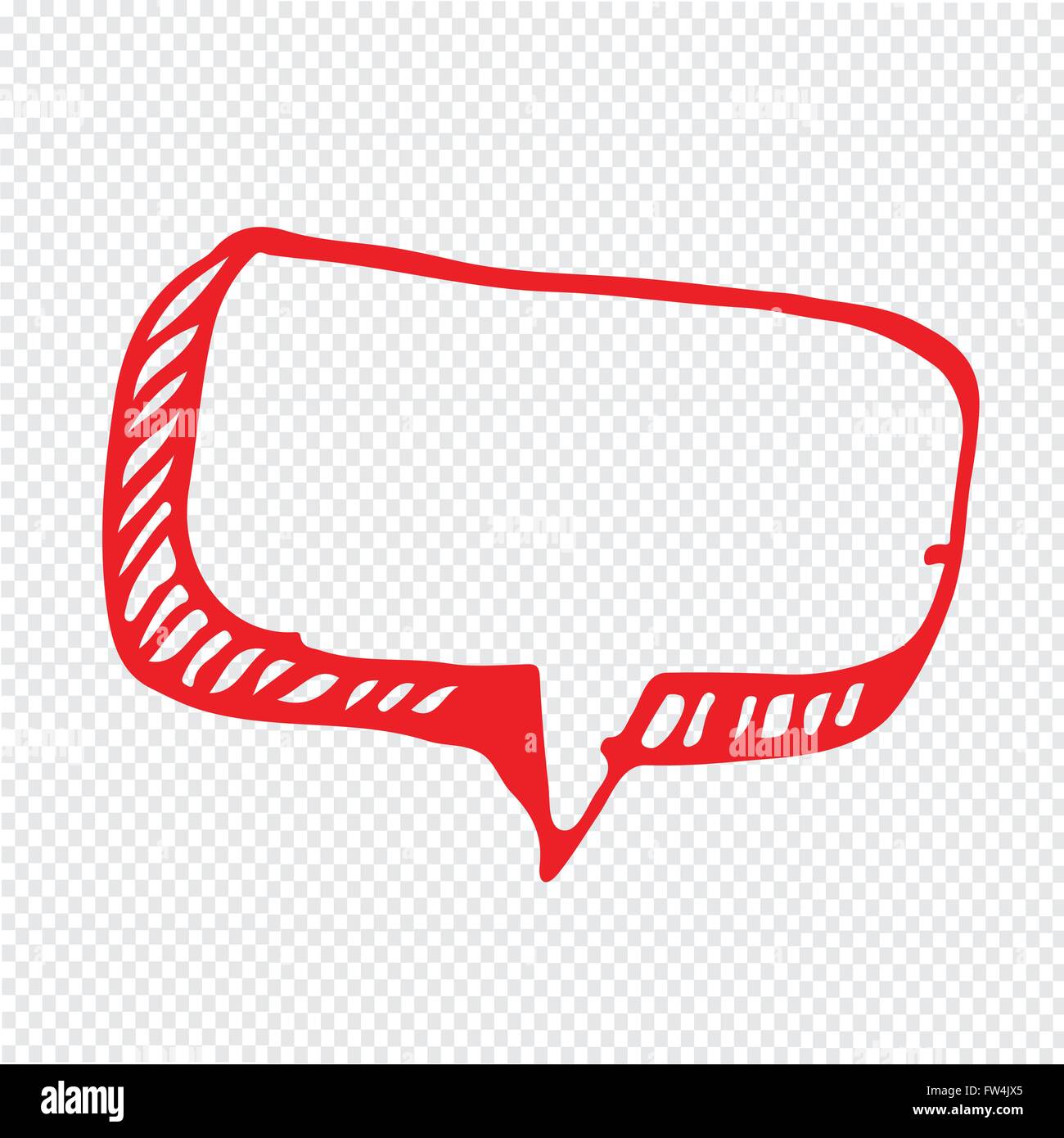 Hand drawn bubble speech Illustration symbol design Stock Vector Image ...