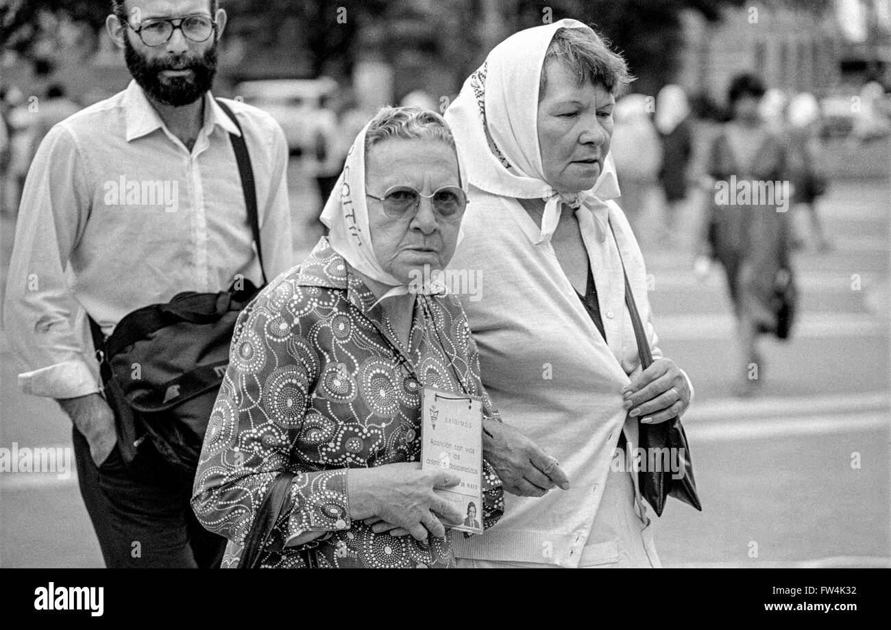 The Mothers of the Disappeared, gathering, meeting and marching in ...
