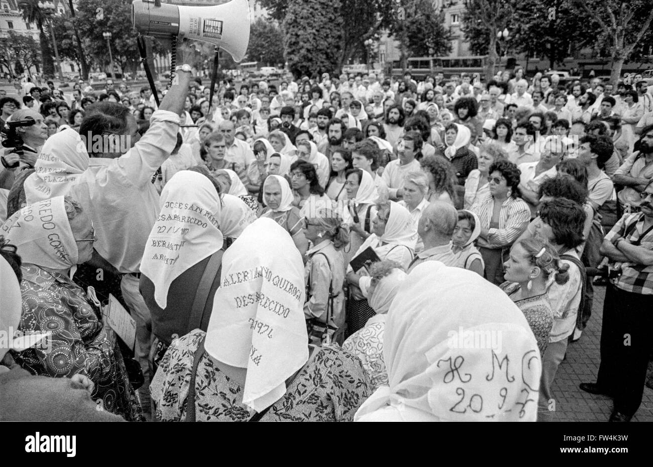 The Mothers of the Disappeared, gathering, meeting and marching in ...