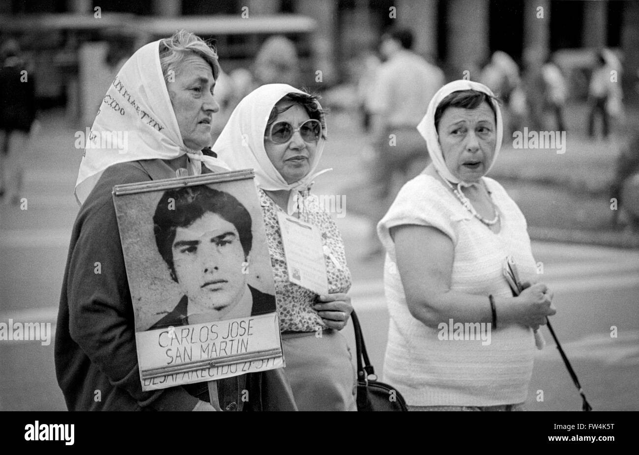 The Mothers of the Disappeared, gathering, meeting and marching in ...