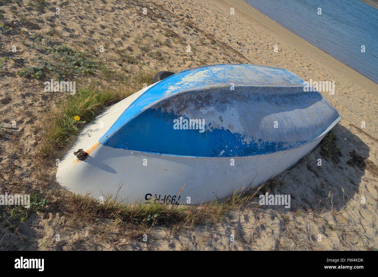 Scene in Faro beach. Algarve, Portugal Stock Photo - Alamy