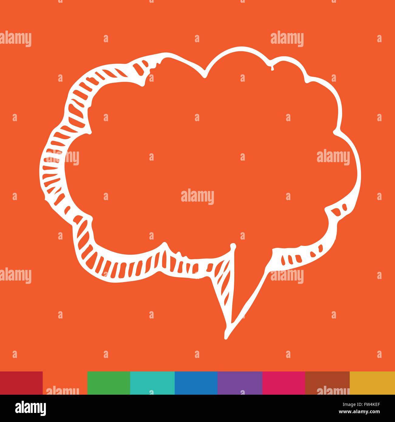 Hand drawn bubble speech Illustration symbol design Stock Vector Image ...