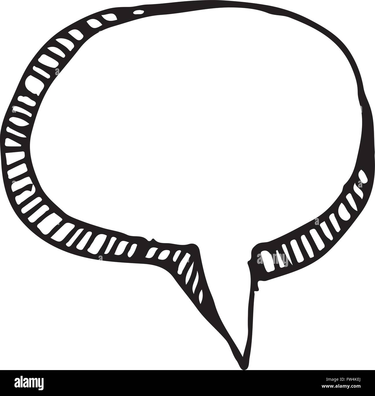 Hand drawn bubble speech Illustration symbol design Stock Vector Image ...