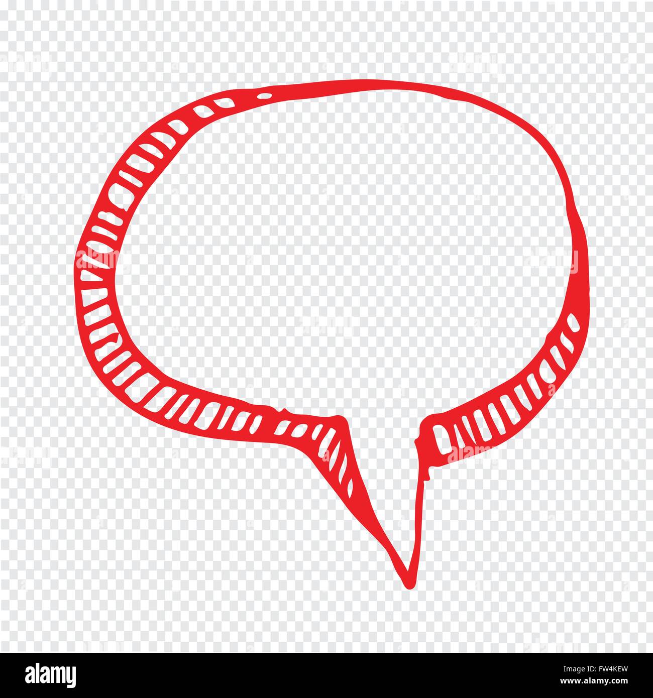 Hand drawn bubble speech Illustration symbol design Stock Vector Image ...