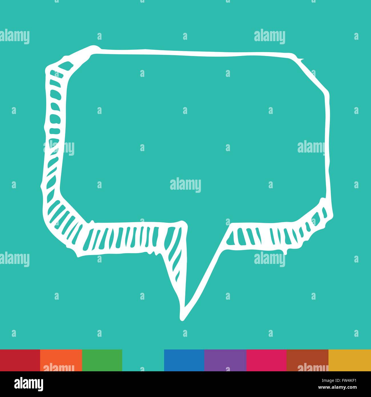 Hand drawn bubble speech Illustration symbol design Stock Vector Image ...