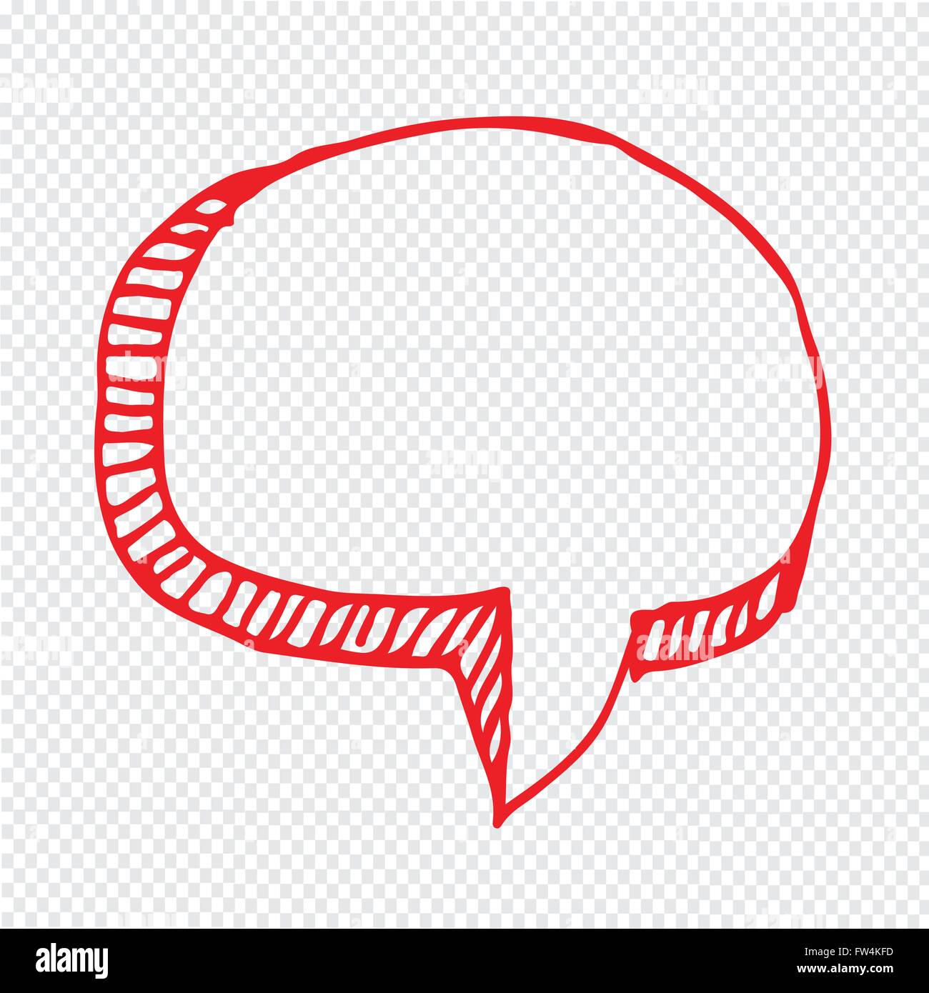 Hand drawn bubble speech Illustration symbol design Stock Vector Image ...