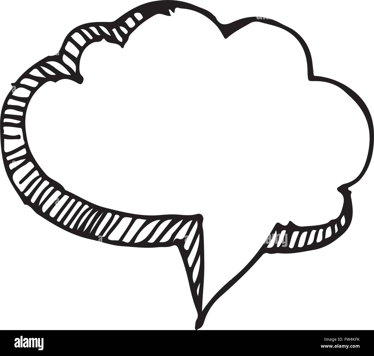 Hand drawn bubble speech Illustration symbol design Stock Vector Image ...