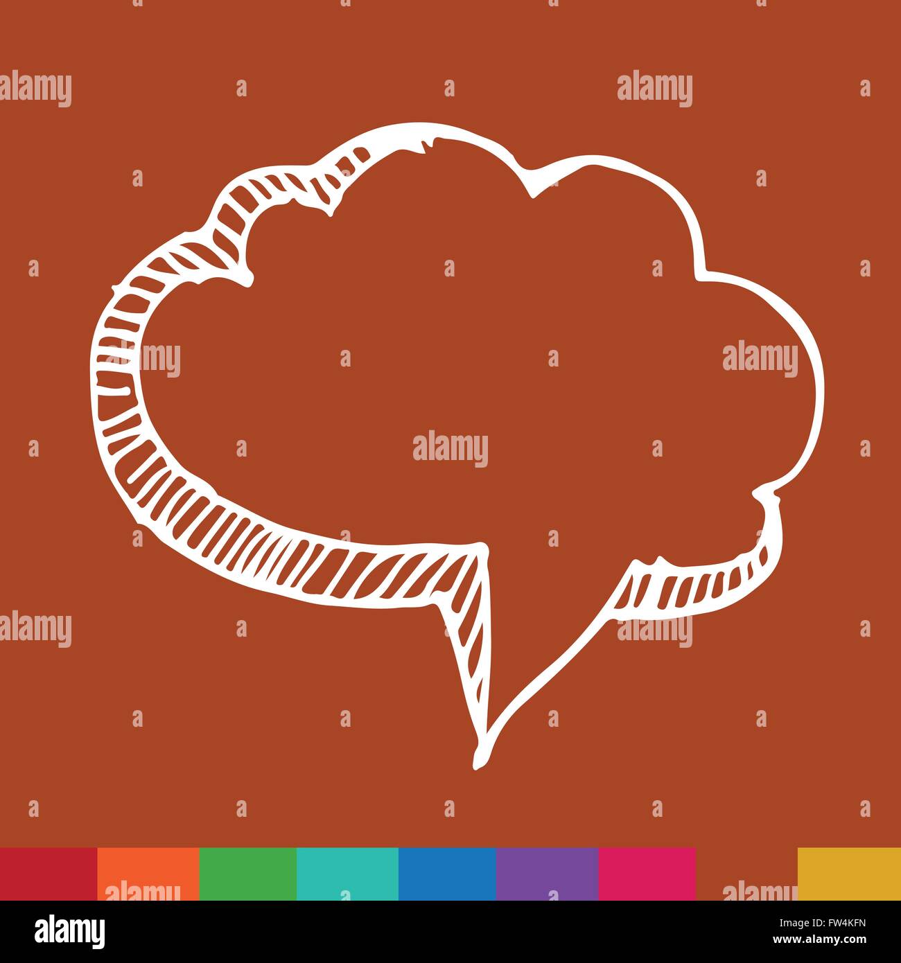 Hand drawn bubble speech Illustration symbol design Stock Vector Image ...