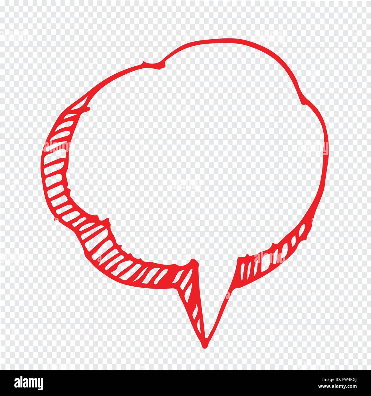 Hand drawn bubble speech Illustration symbol design Stock Vector Image ...