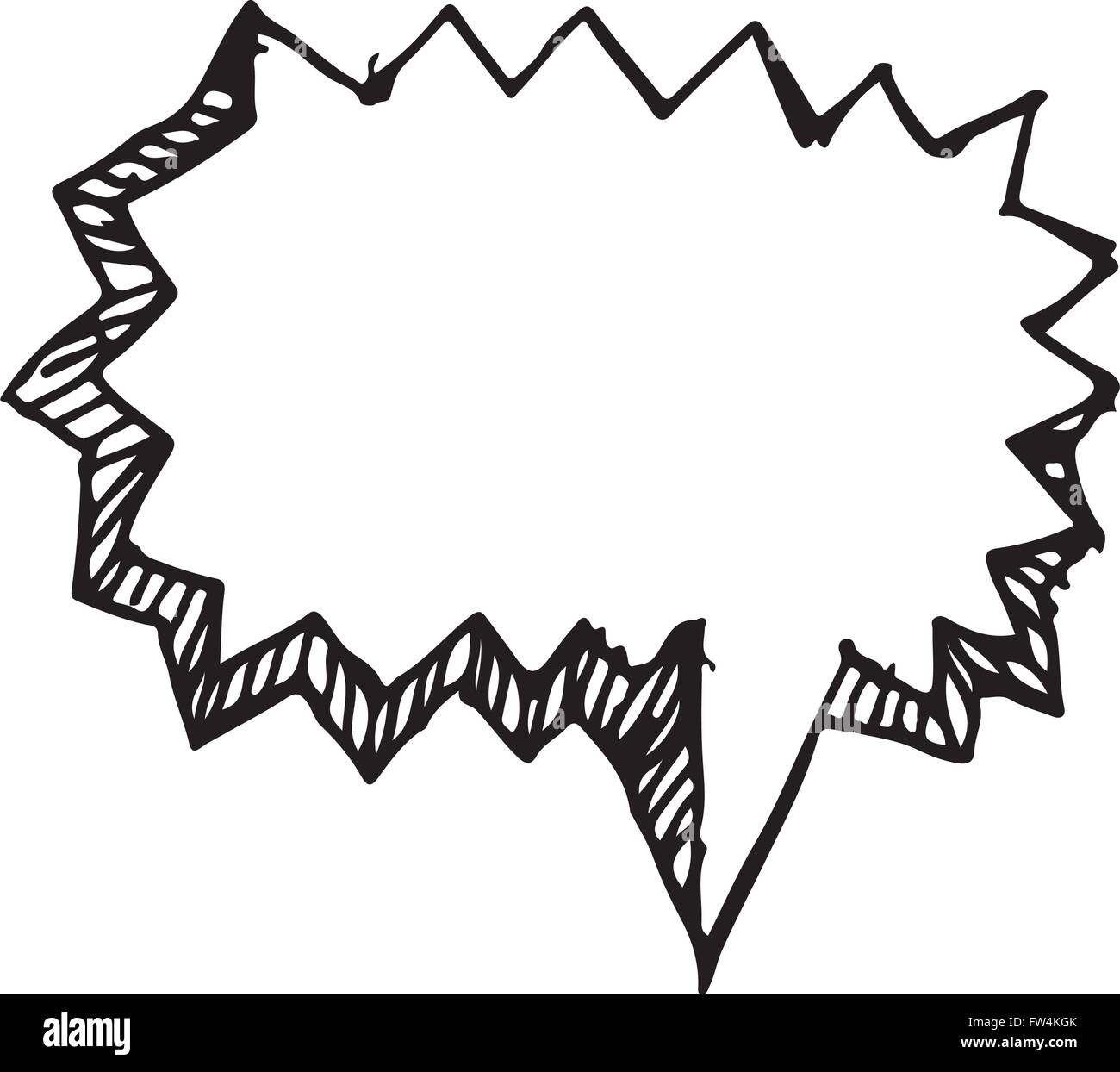 Hand Drawn Bubble Speech Illustration Symbol Design Stock Vector Image And Art Alamy