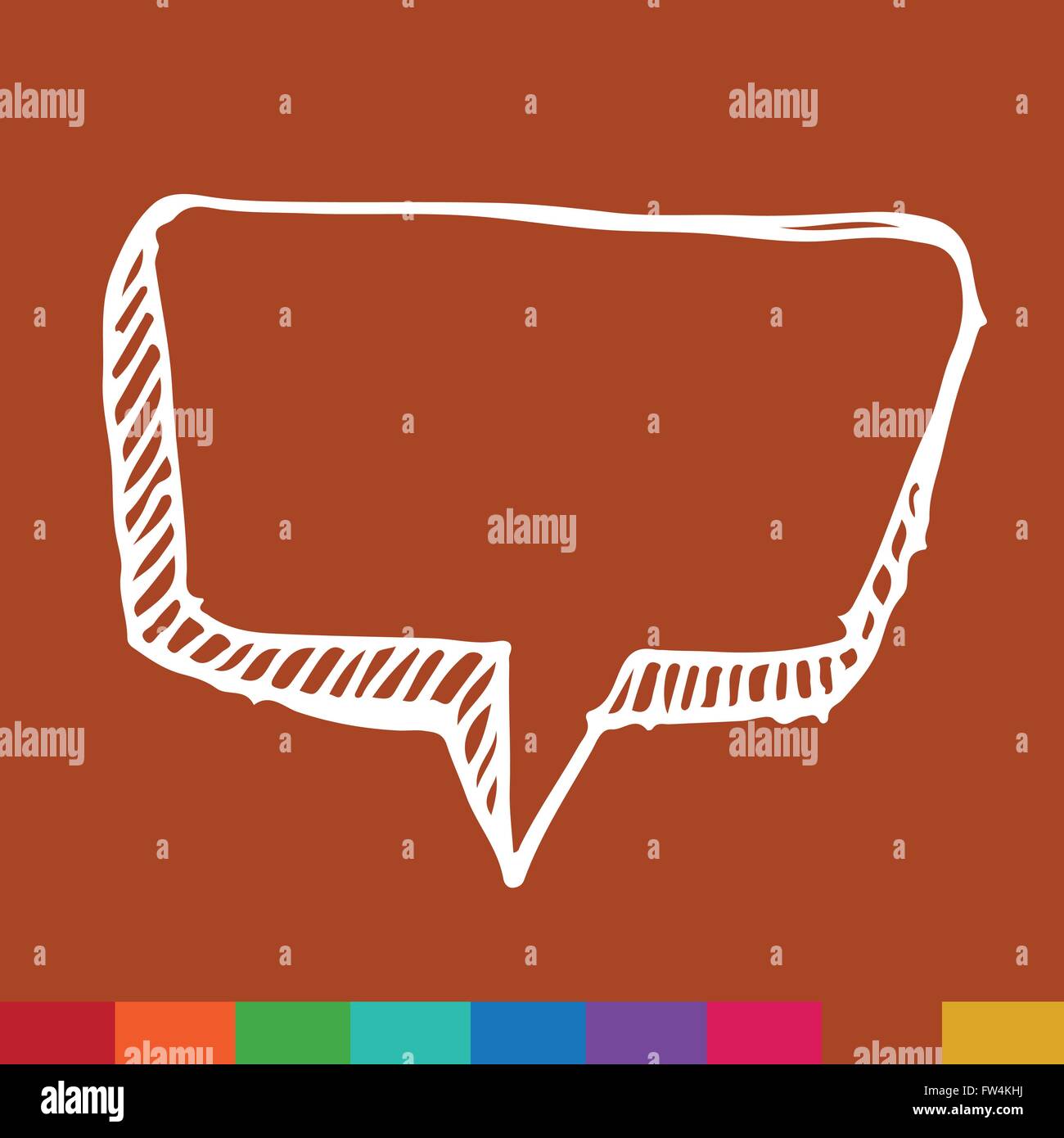 Hand drawn bubble speech Illustration symbol design Stock Vector Image ...