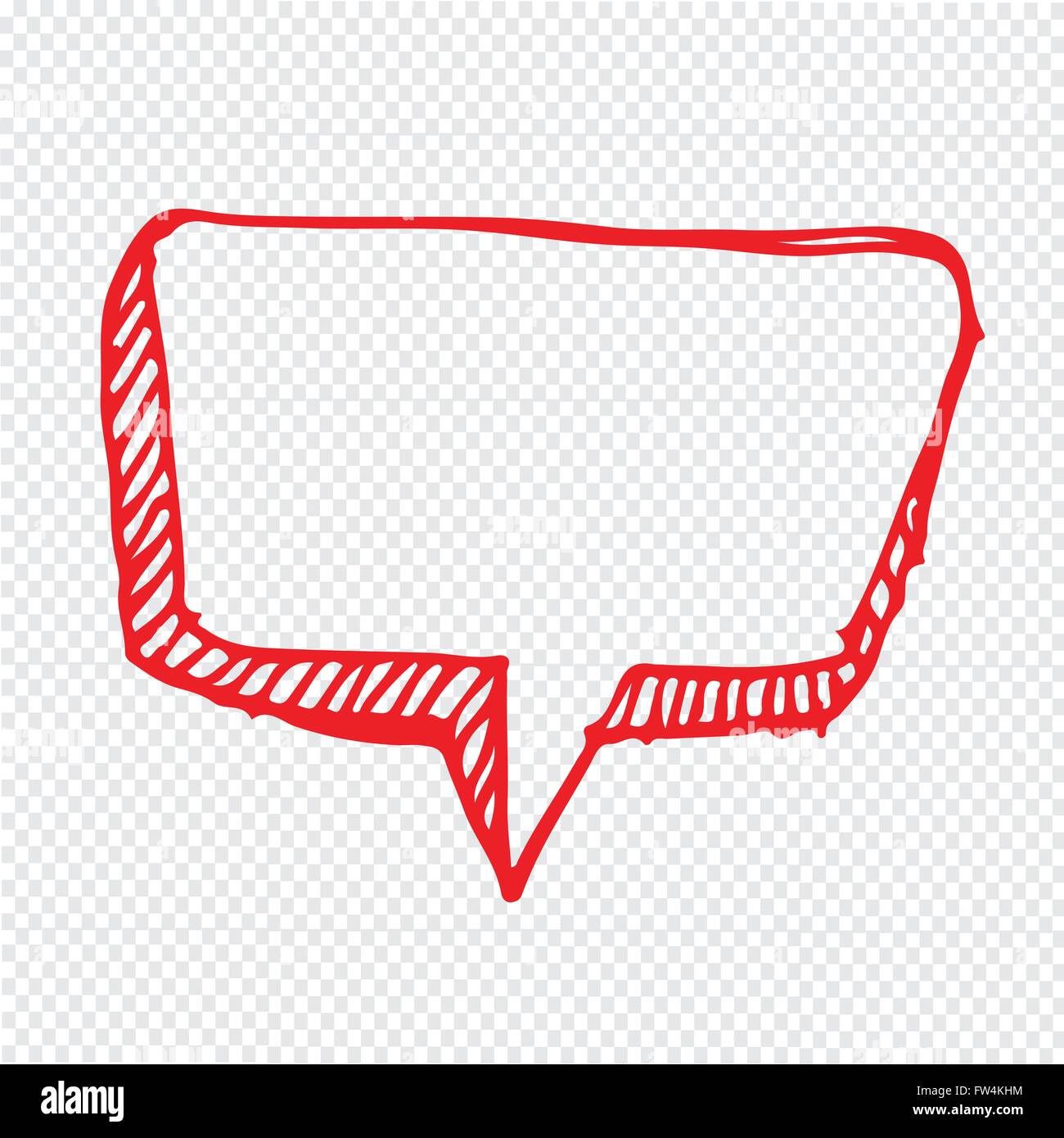 Hand drawn bubble speech Illustration symbol design Stock Vector Image ...