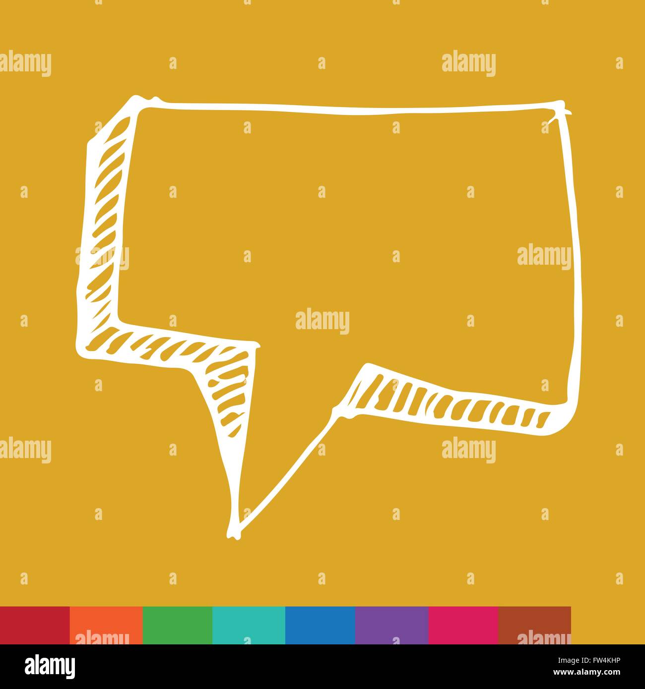 Hand drawn bubble speech Illustration symbol design Stock Vector Image ...