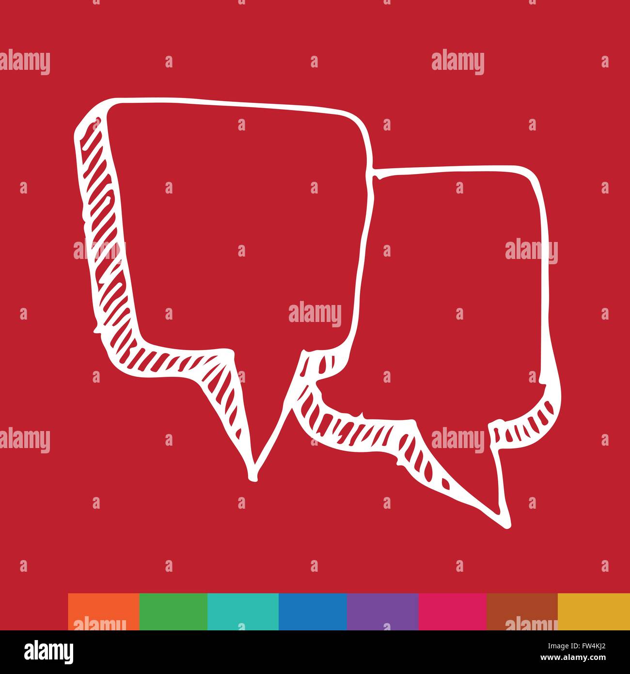 Hand drawn bubble speech Illustration symbol design Stock Vector Image ...