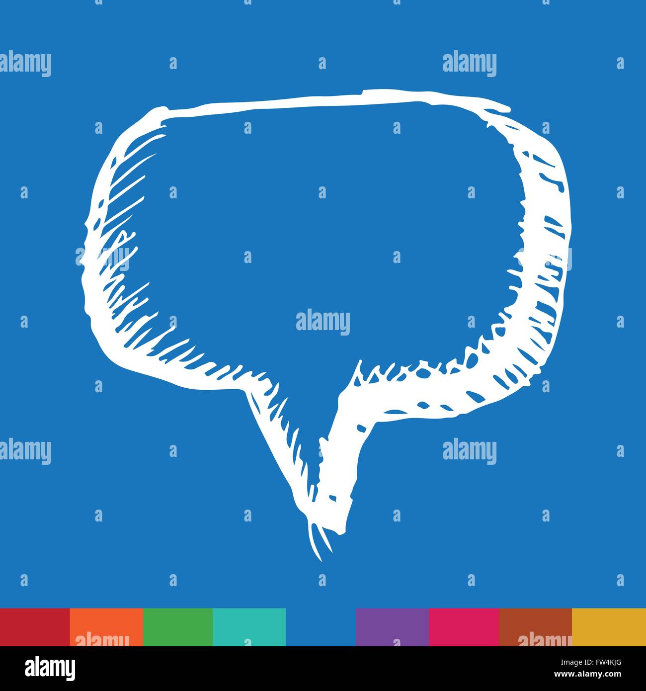 Hand drawn bubble speech Illustration symbol design Stock Vector Image ...