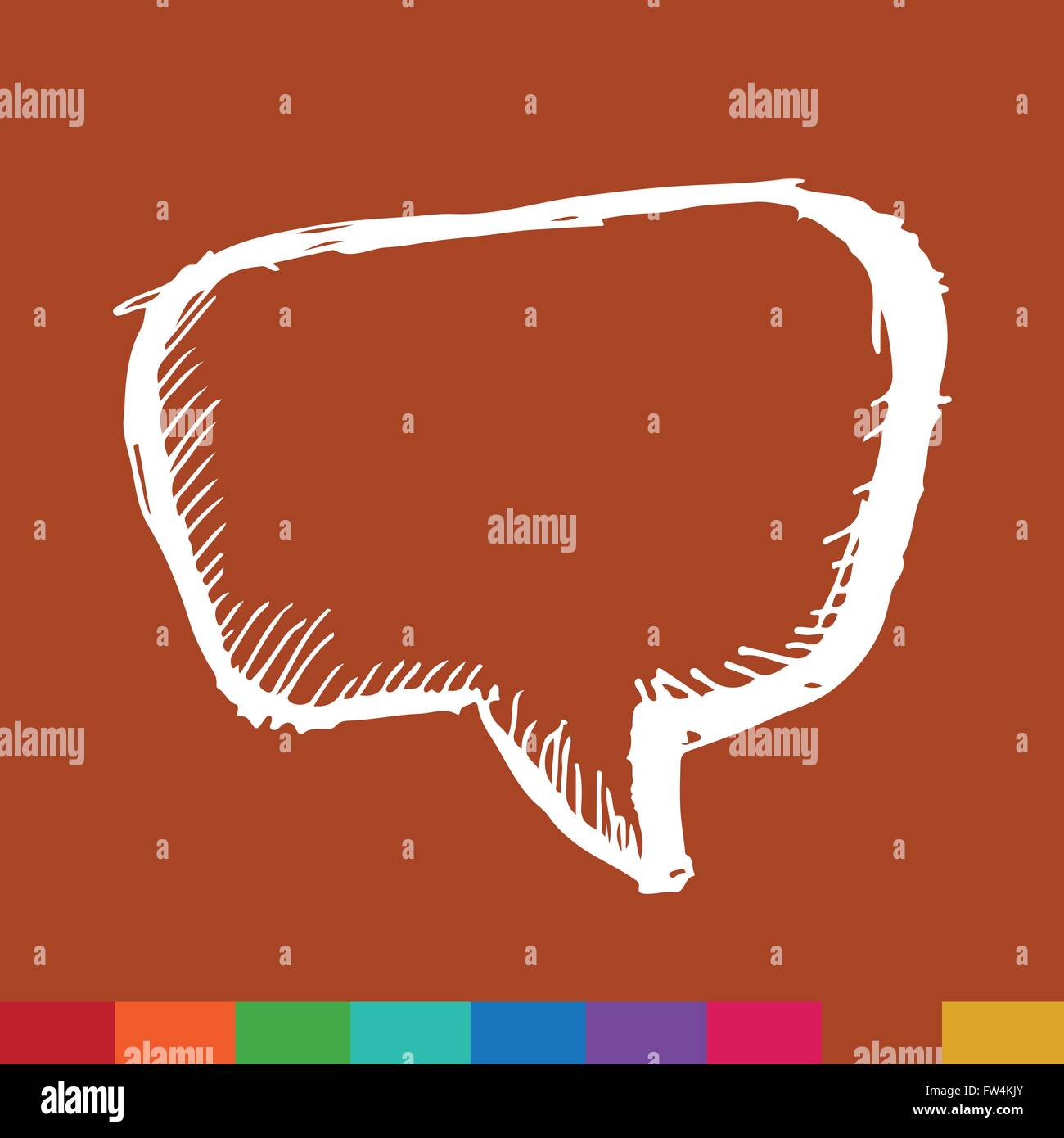 Hand drawn bubble speech Illustration symbol design Stock Vector Image ...
