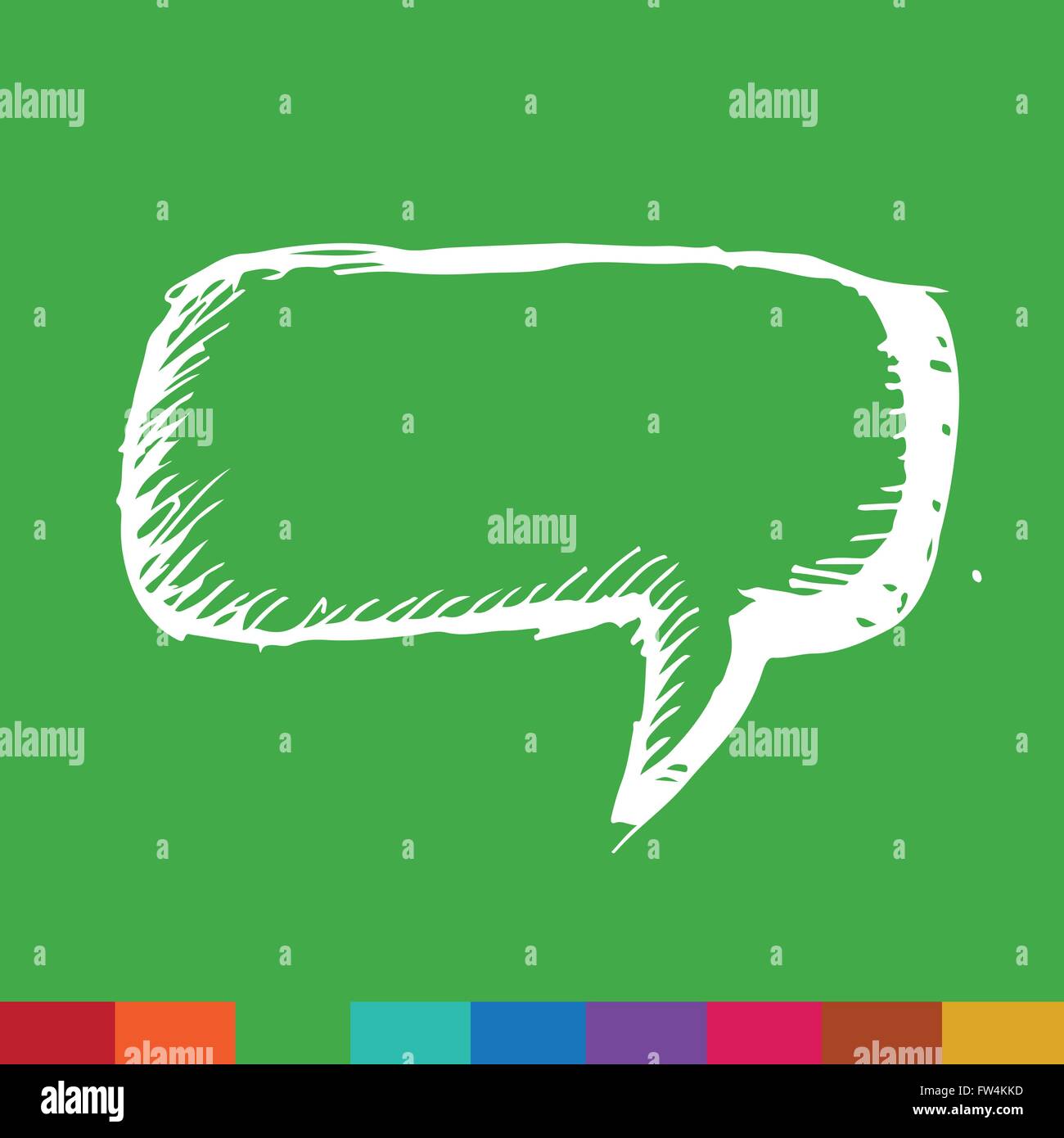 Hand drawn bubble speech Illustration symbol design Stock Vector Image ...