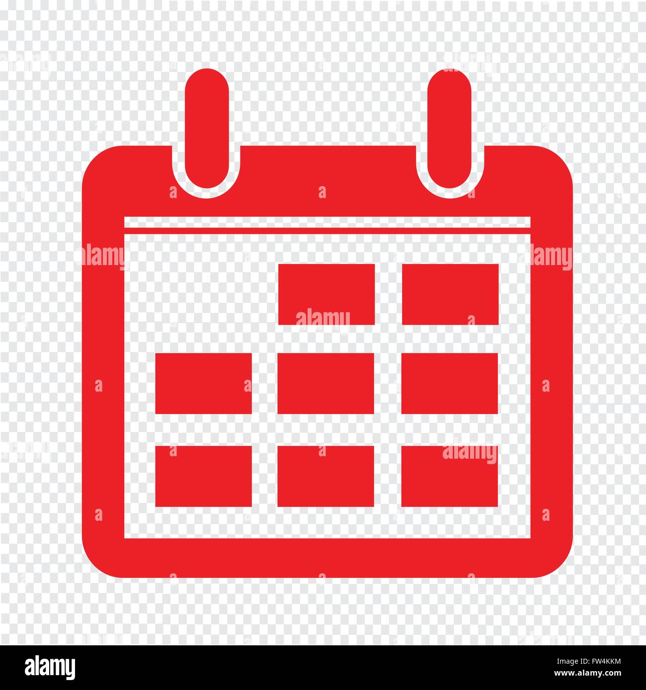 Calendar icon illustration sign design style Stock Vector Image & Art ...