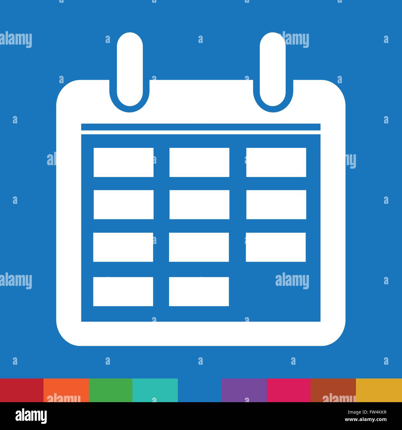 Calendar icon illustration sign design style Stock Vector Image & Art ...