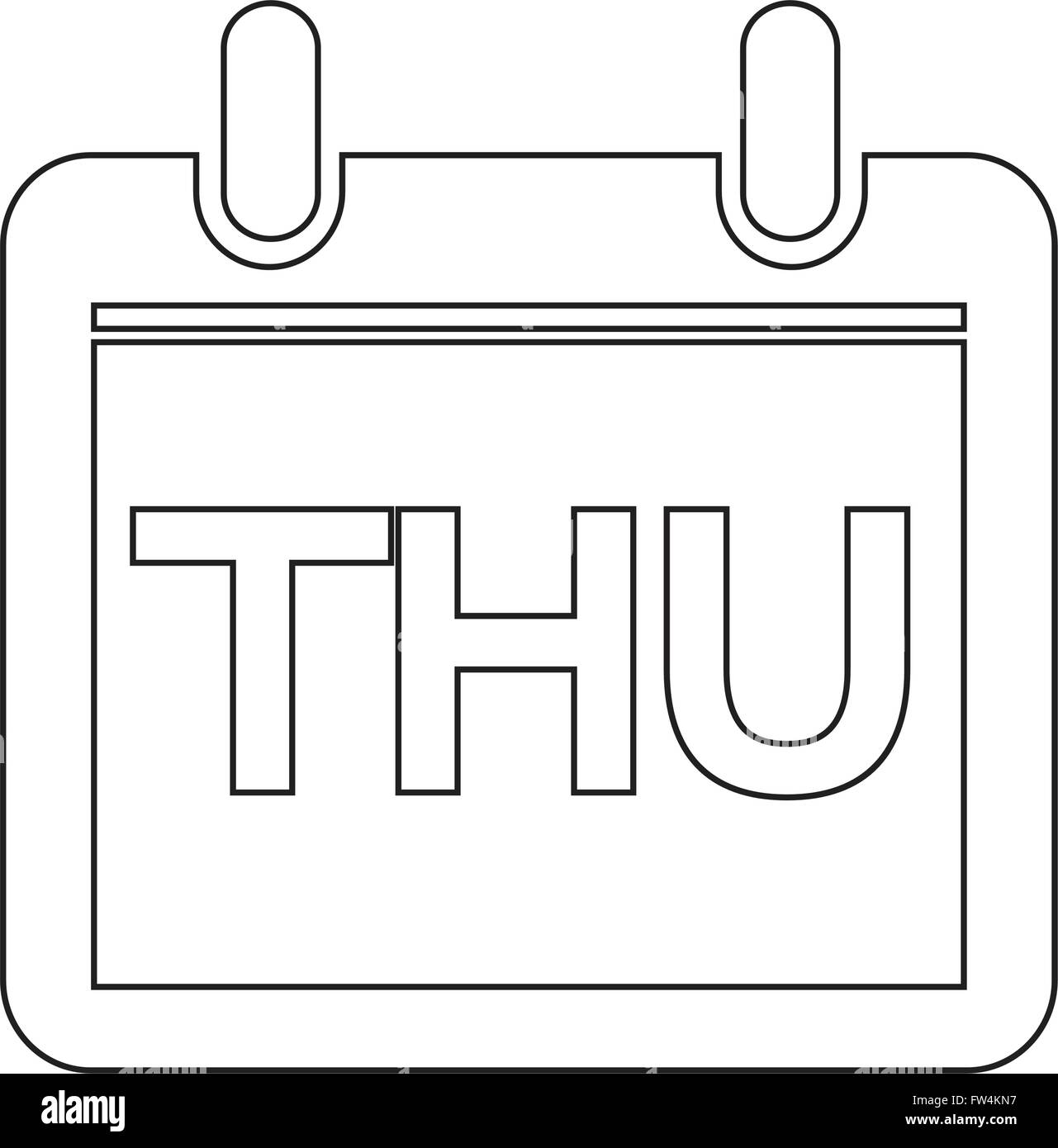 Day Calendar icon illustration sign design style Stock Vector Image ...