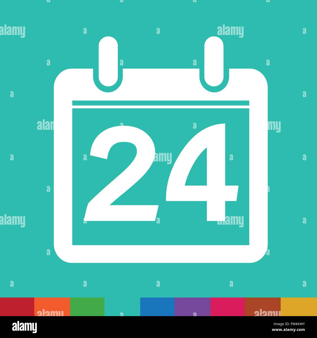 Date Calendar icon illustration sign design style Stock Vector Image ...