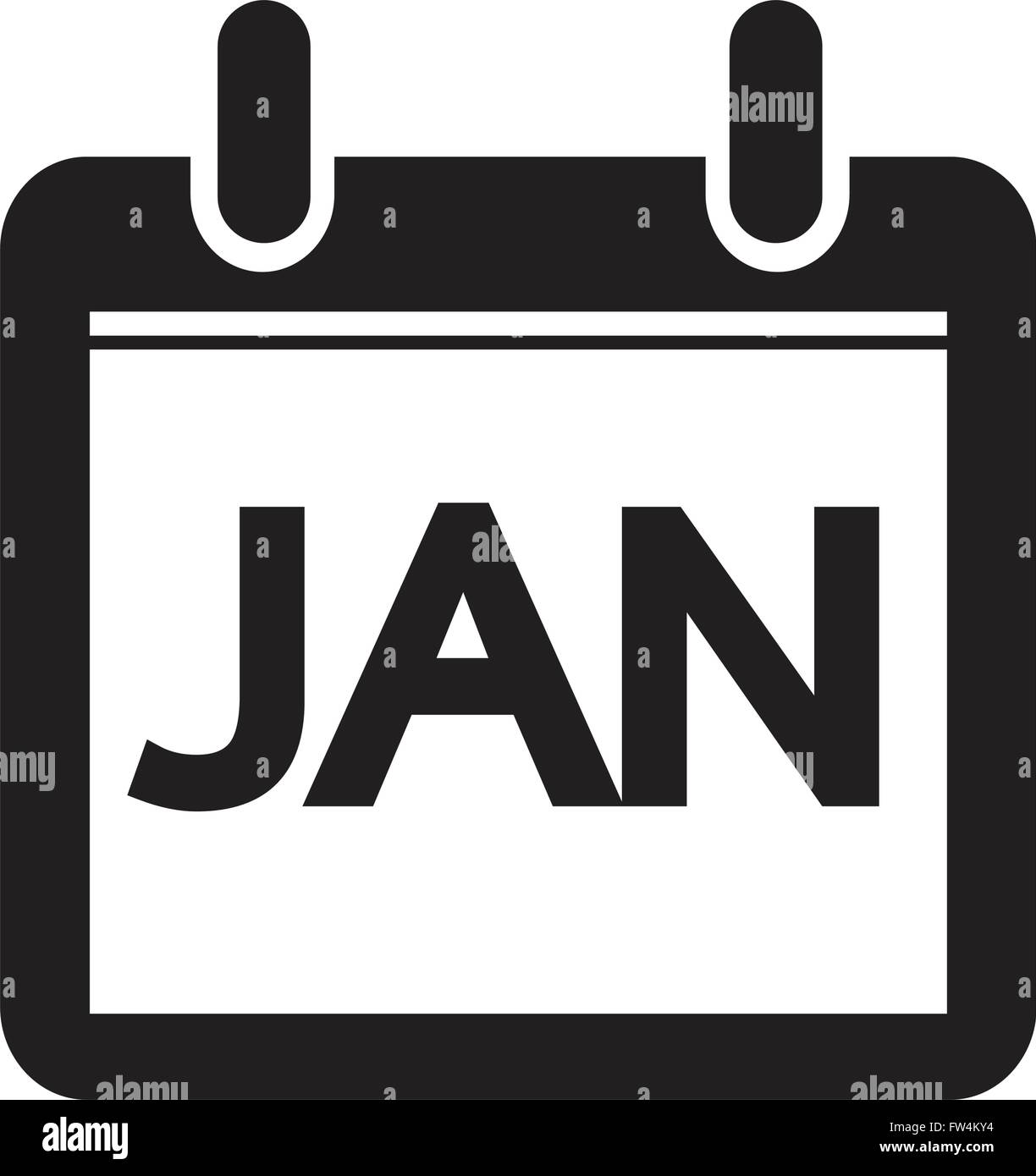 Month Calendar Icon illustration sign design style Stock Vector Image ...