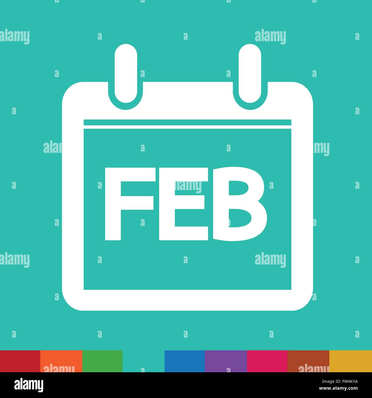 Month Calendar Icon illustration sign design style Stock Vector Image ...
