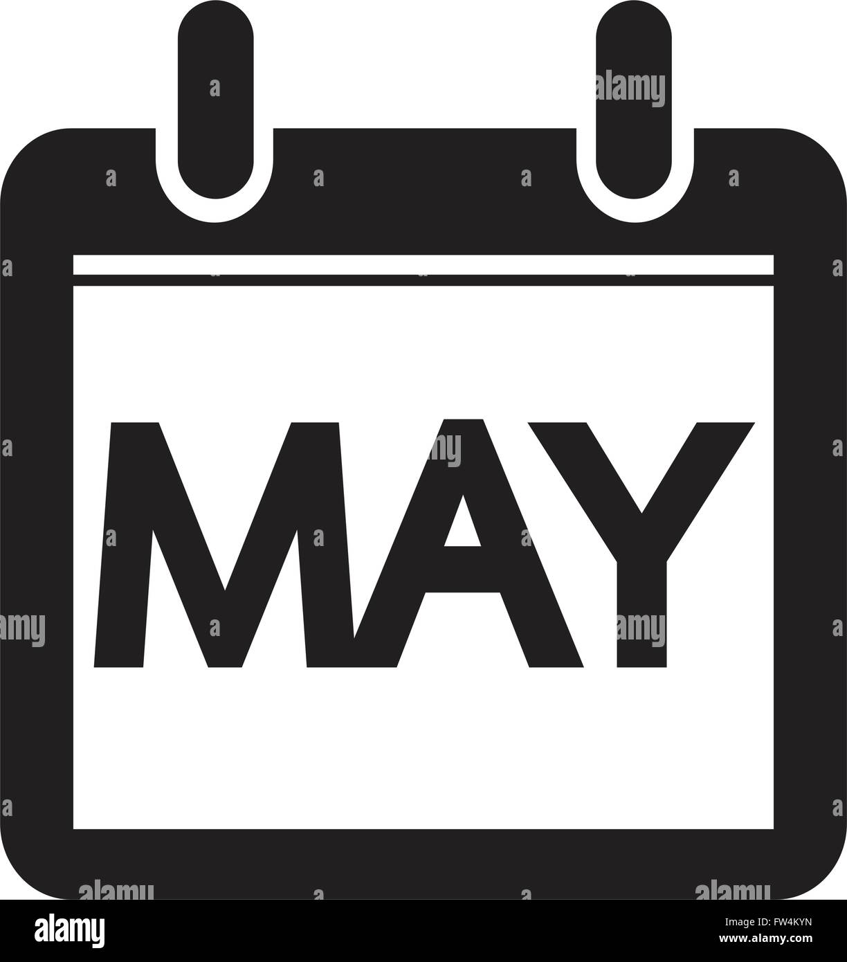 Month Calendar Icon illustration sign design style Stock Vector Image ...