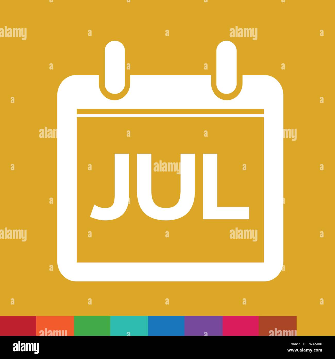 Month Calendar Icon illustration sign design style Stock Vector Image ...