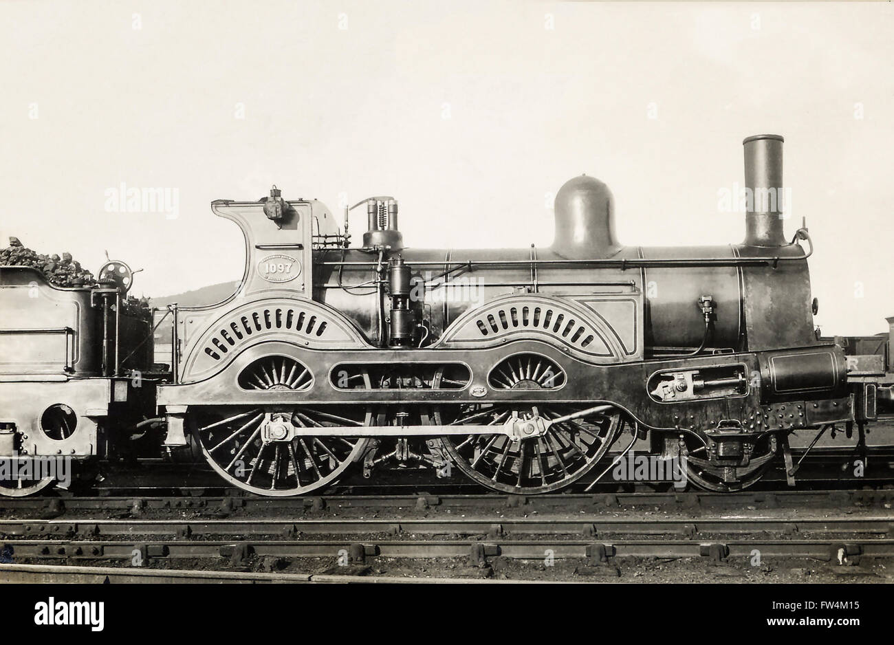 Caledonian Railway Conner Class 92 type 2-4-0 steam locomotive No.1097 ...