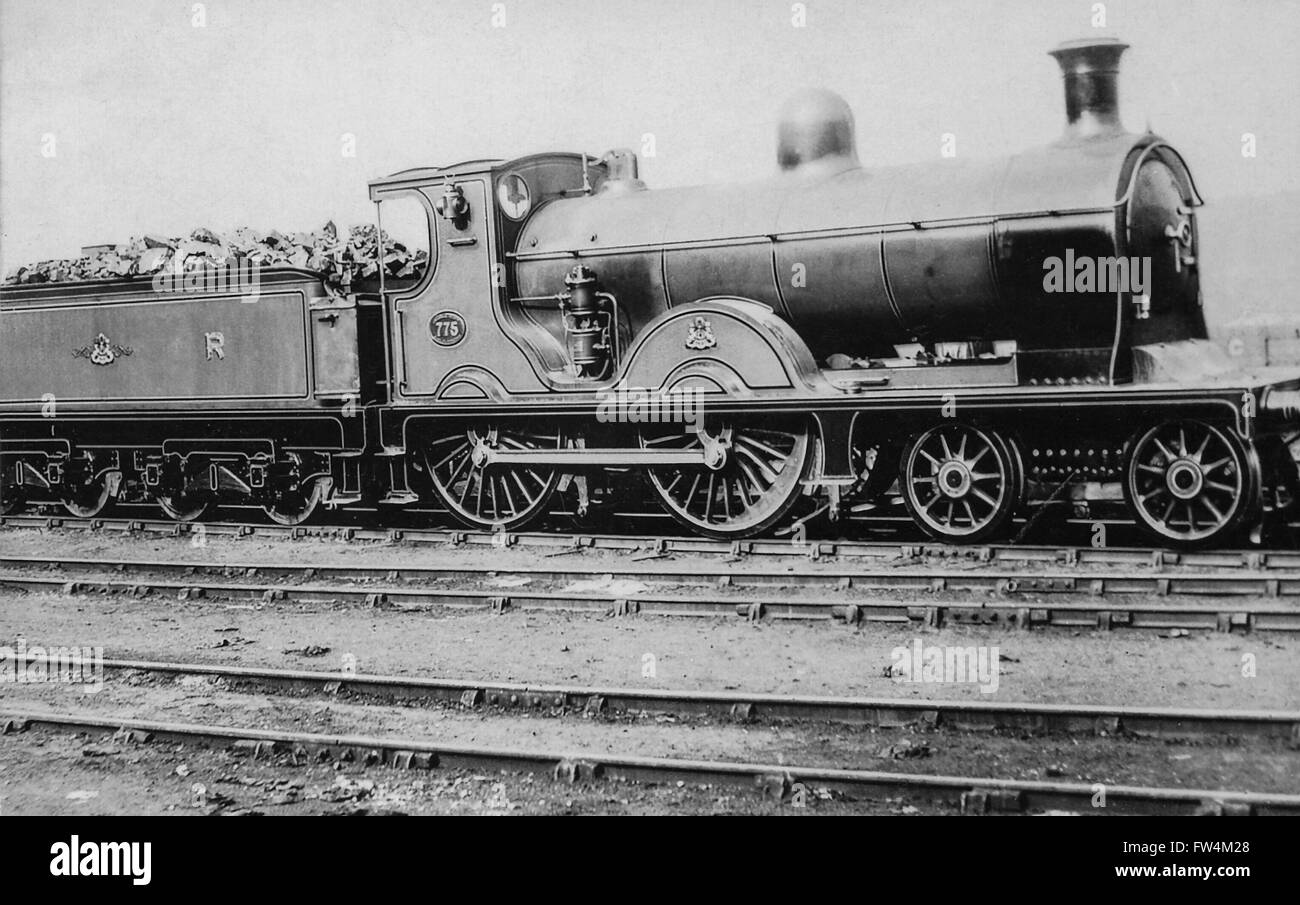 Caledonian Railway Dunalastair II class 4-4-0 steam locomotive No.775 ...