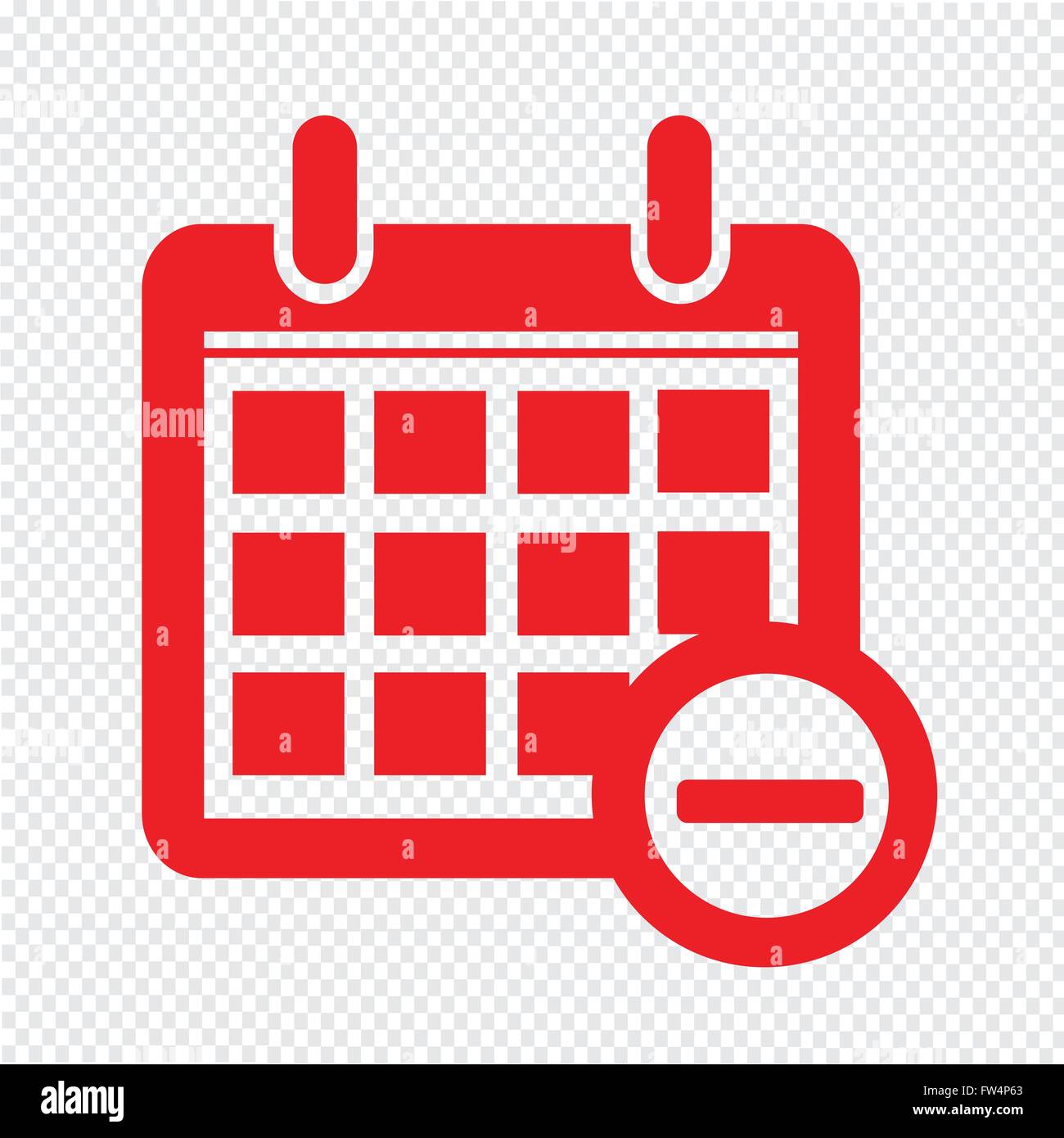 Calendar Icon illustration sign design style Stock Vector Image & Art ...