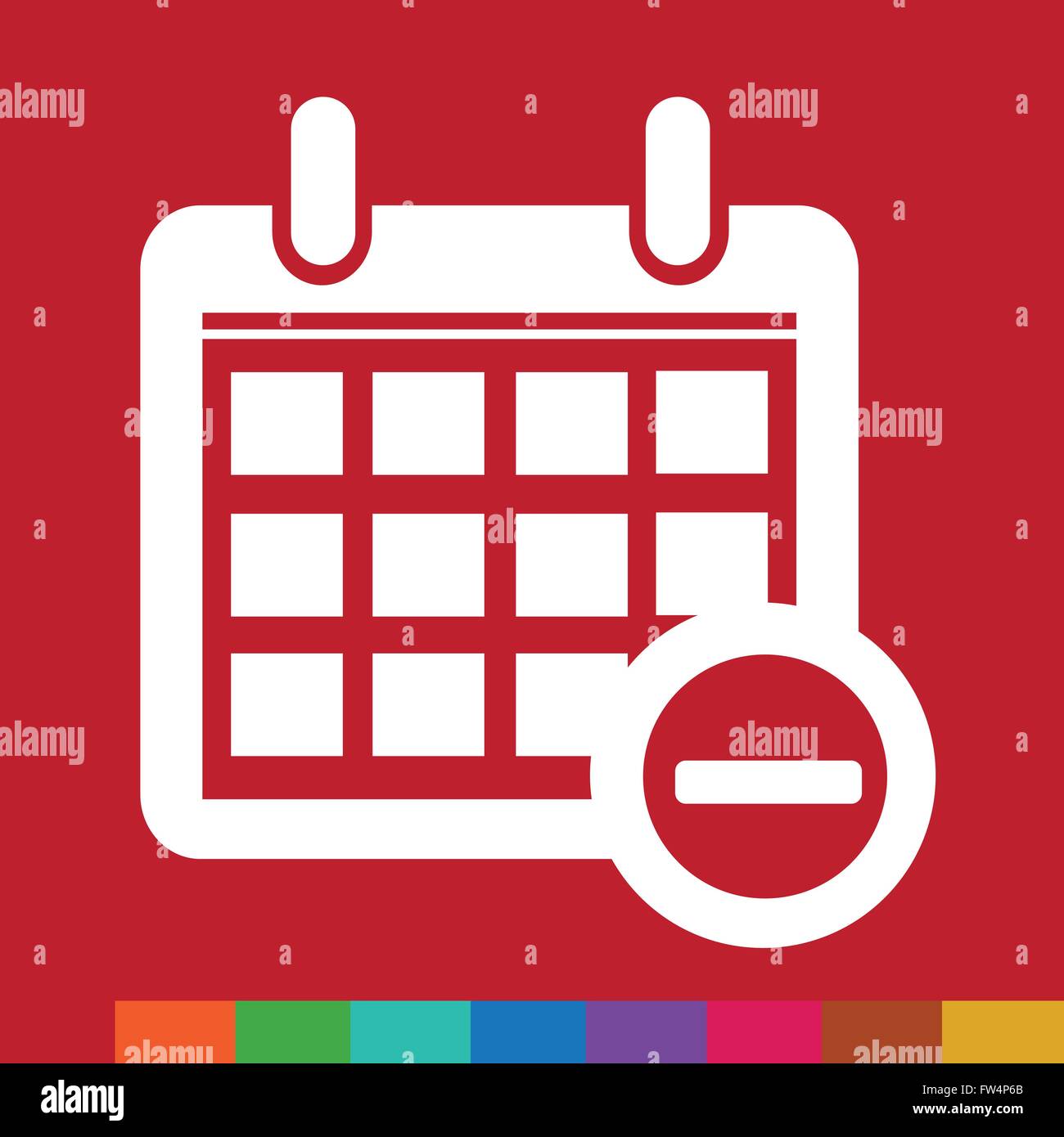 Calendar Icon illustration sign design style Stock Vector Image & Art ...