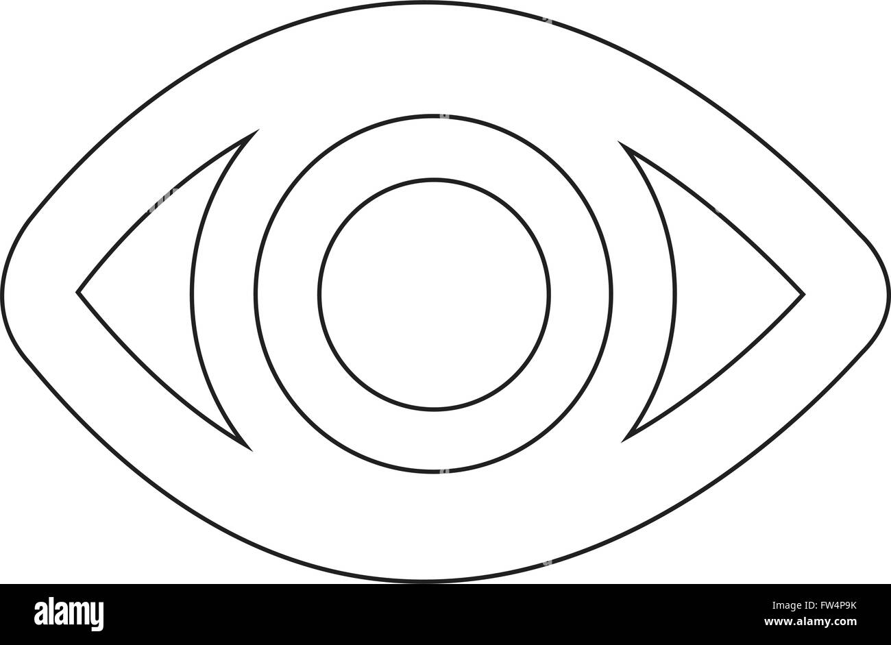 Eye icon illustration sign design style Stock Vector Image & Art - Alamy