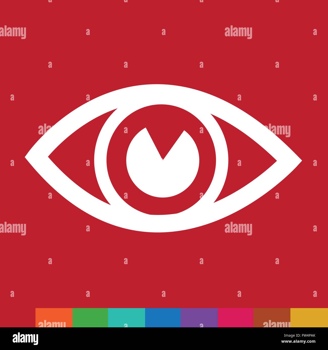 Eye icon illustration sign design style Stock Vector Image & Art - Alamy