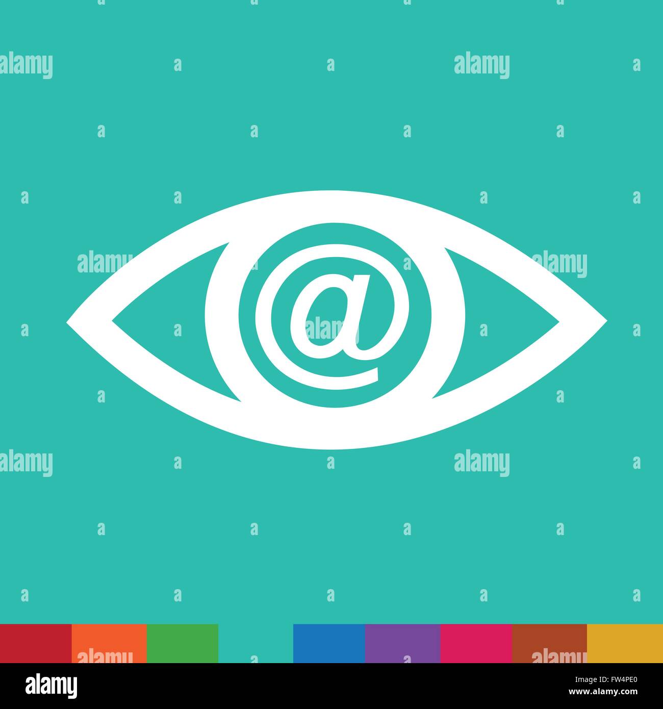 Eye icon illustration sign design style Stock Vector Image & Art - Alamy