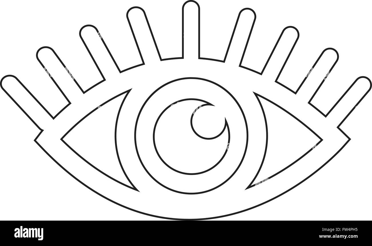 Eye icon illustration Stock Vector Image & Art - Alamy