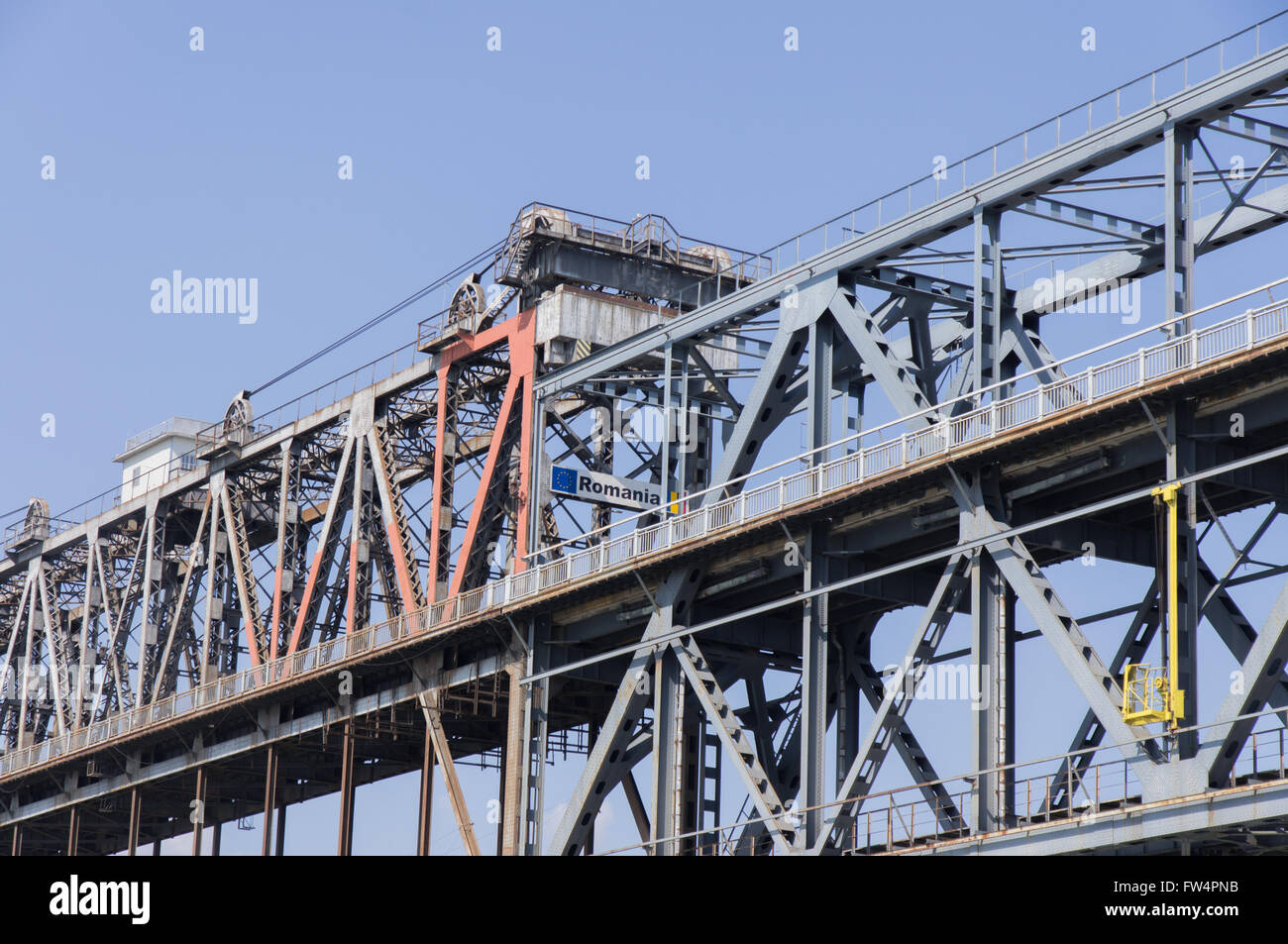 Bridge construction between bulgaria and romania Stock Photo - Alamy