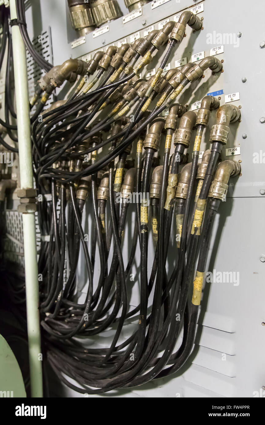 Electric wiring cabling industry Stock Photo - Alamy